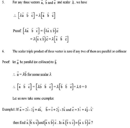Cbse Class 12 Mathematics Vectors And 3d Notes
